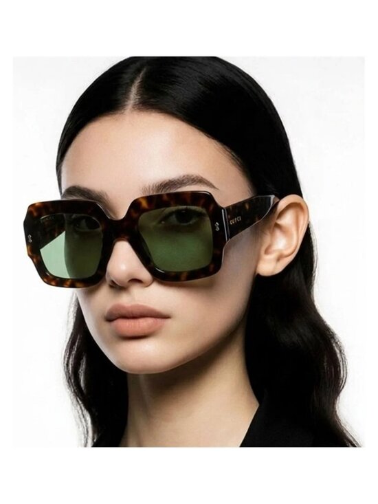 Gucci | Accessories | New Authentic Gucci Gg111s 02 Havana Square ...